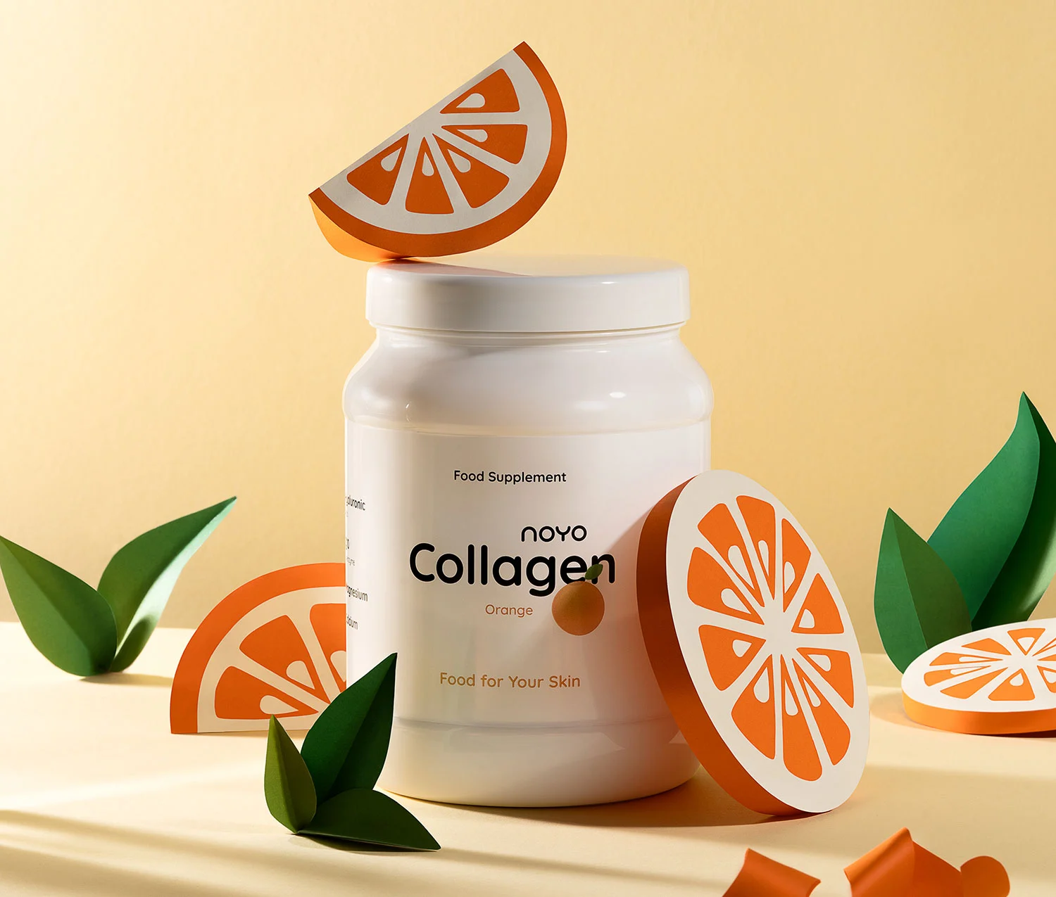NOYO® COLLAGEN ORANGE - kolagen hydrolizowany w proszku - idealny do picia